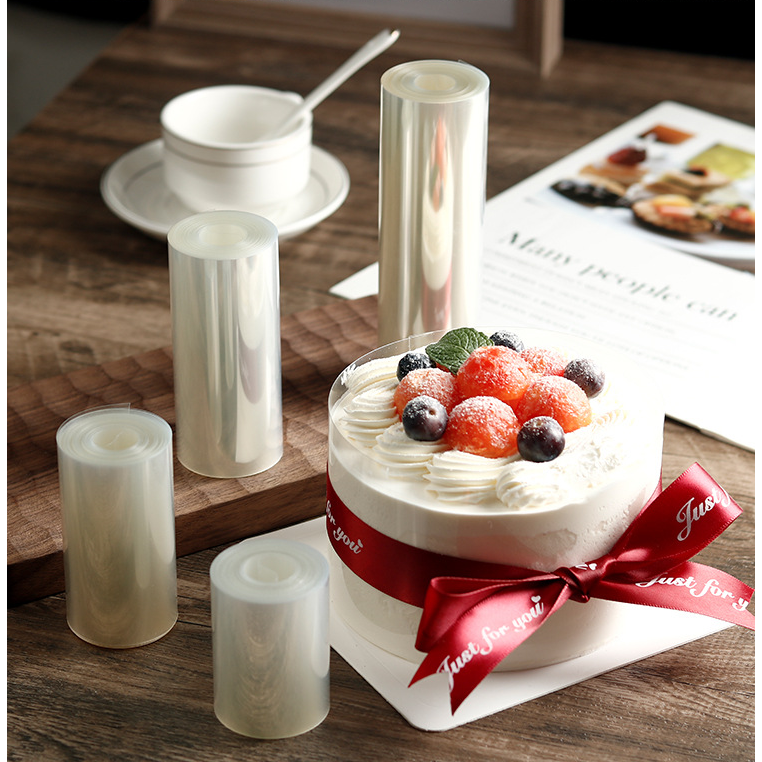 10M Cake Collar Plastic DIY Cake Collar Transparent Mousse Cake Sheets ...