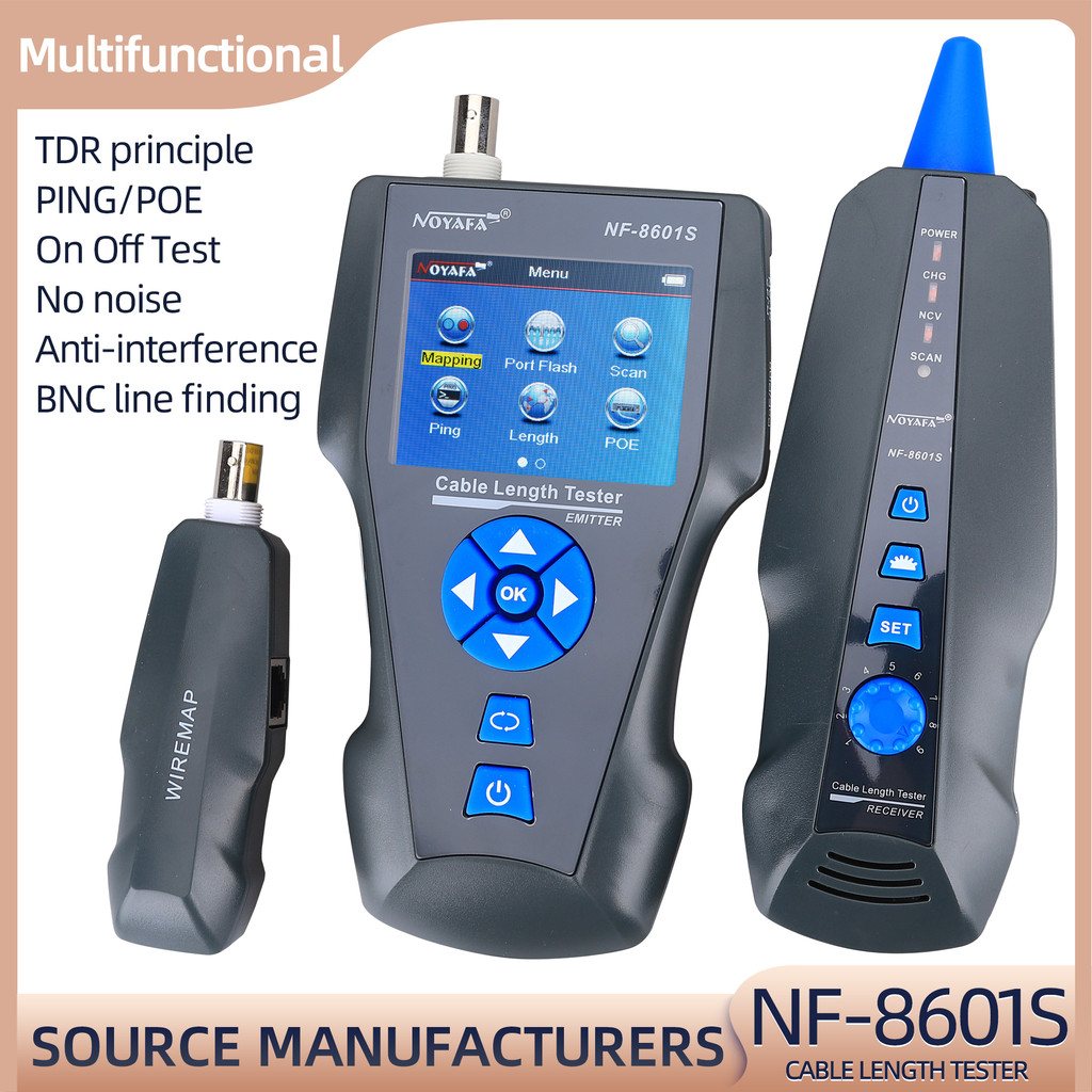 Network Cable Tester NF-8601S Multifunction TDR Length With PoE/PING ...