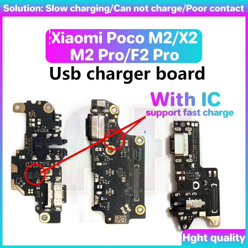 USB Charging charger port board for Xiaomi Poco M2 X2 F2 Pro with IC ...