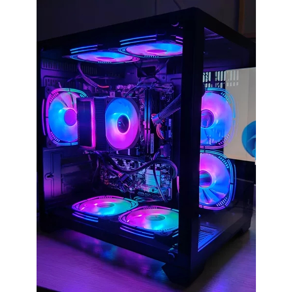 JIUSHARK JF100RS ARGB CPU Air Cooler White Black 100mm CPU Fan Jonsbo ...