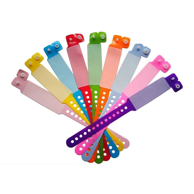 100pcs Adult PVC Hand Wrist Events Wristbands Custom Writable Plastic ...