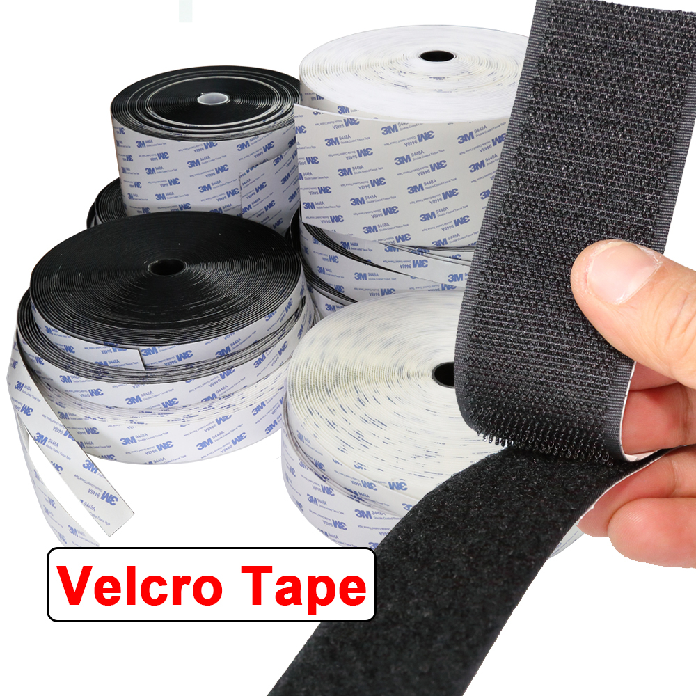 1000MM in Length Velcro Tape Self Adhesive Velcro Heavy Duty Adhesive Hook and Loop Tape Self ...