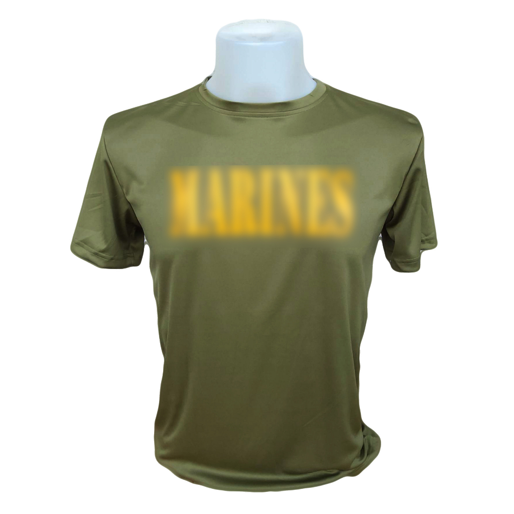ACTIVE DRY SHIRT ( WITH BIG FONT MARINES PRINT ) | Shopee Philippines