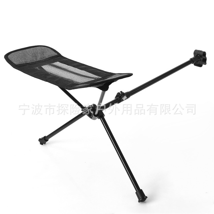 Portable foldable and retractable footstool leg rest camping chair set ...