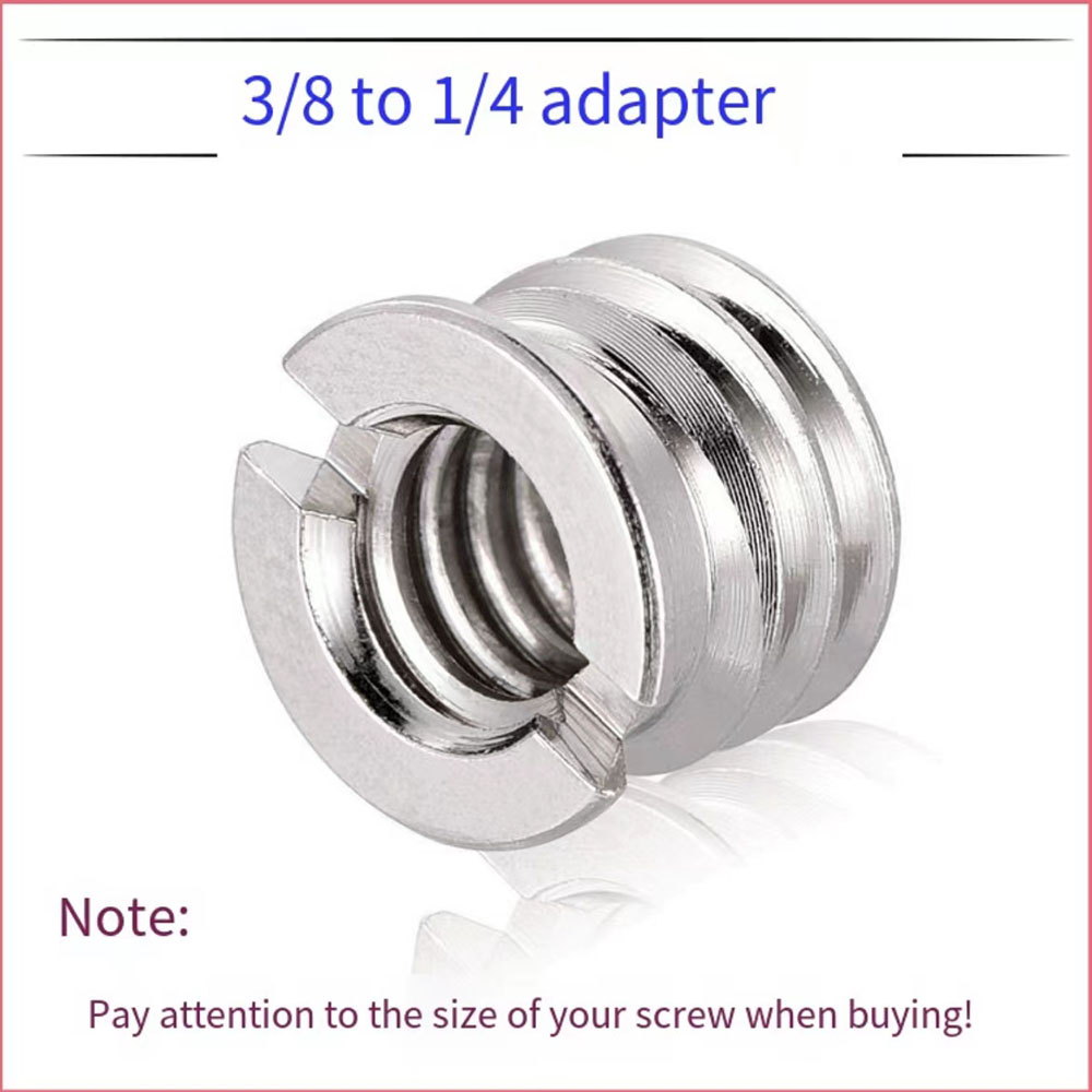 1pcs nuts 1/4 mutual to 3/8 adapter screws nuts camera tripod head ...