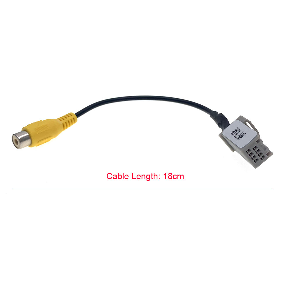 8 Pin Car Reversing Camera Video RCA Cable Adapter Wiring Connector For ...