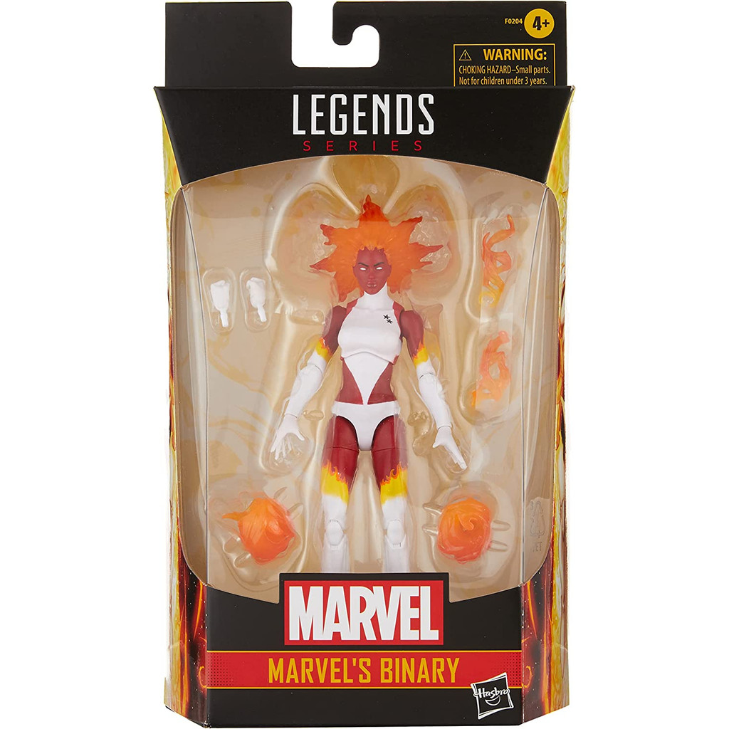 Marvel Legends Series 6-Inch Binary Figure with Premium Design and 6 ...