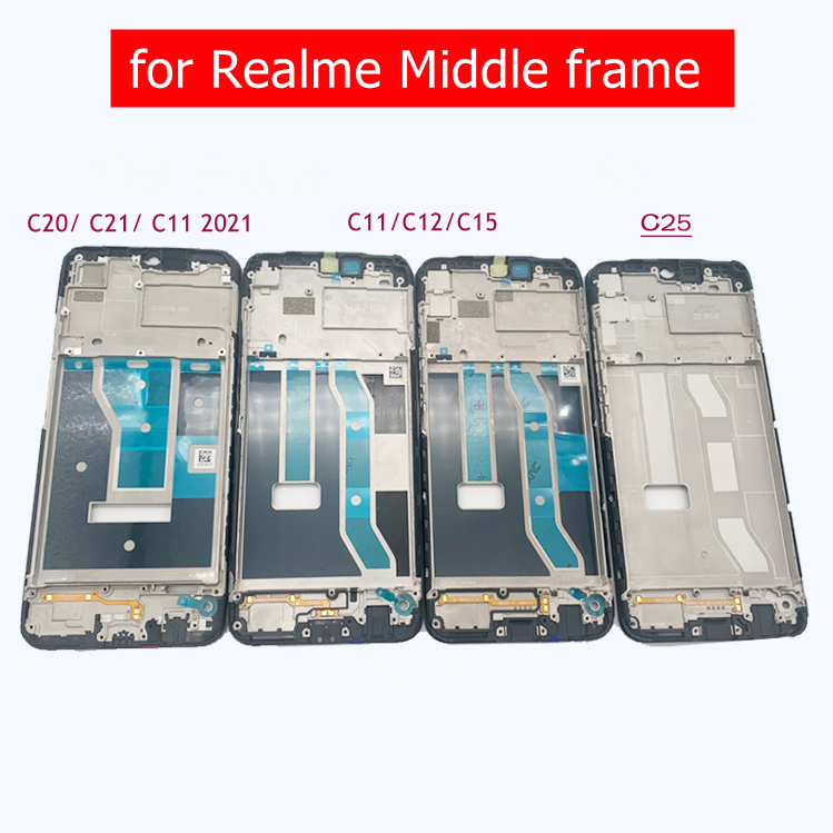 for Realme C11/ C12/ C15/ C20/ C21/ C25/ C11 2021 Middle Frame Plate ...