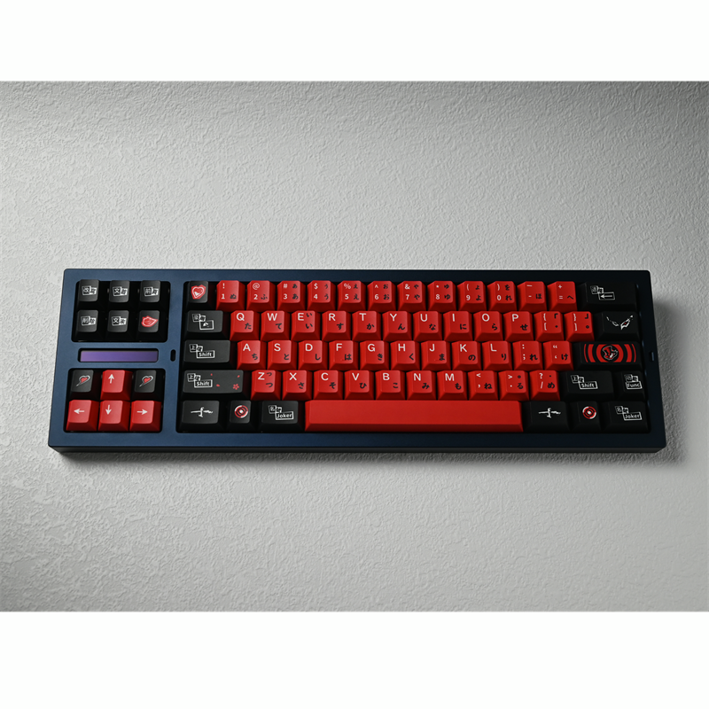 142 Keys Persona 5 Black Red Japanese Keycaps Cherry profile PBT Dye ...