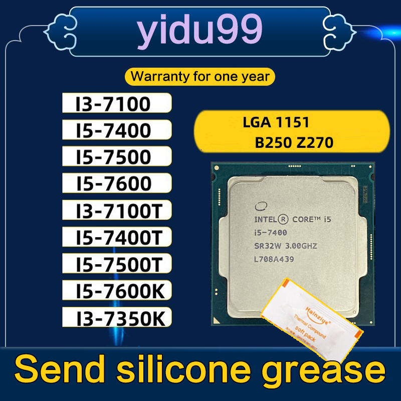 I3 7100 7100T I5 7400 7500 7600 7400T 7500T 1151 Intel CPU | Shopee ...