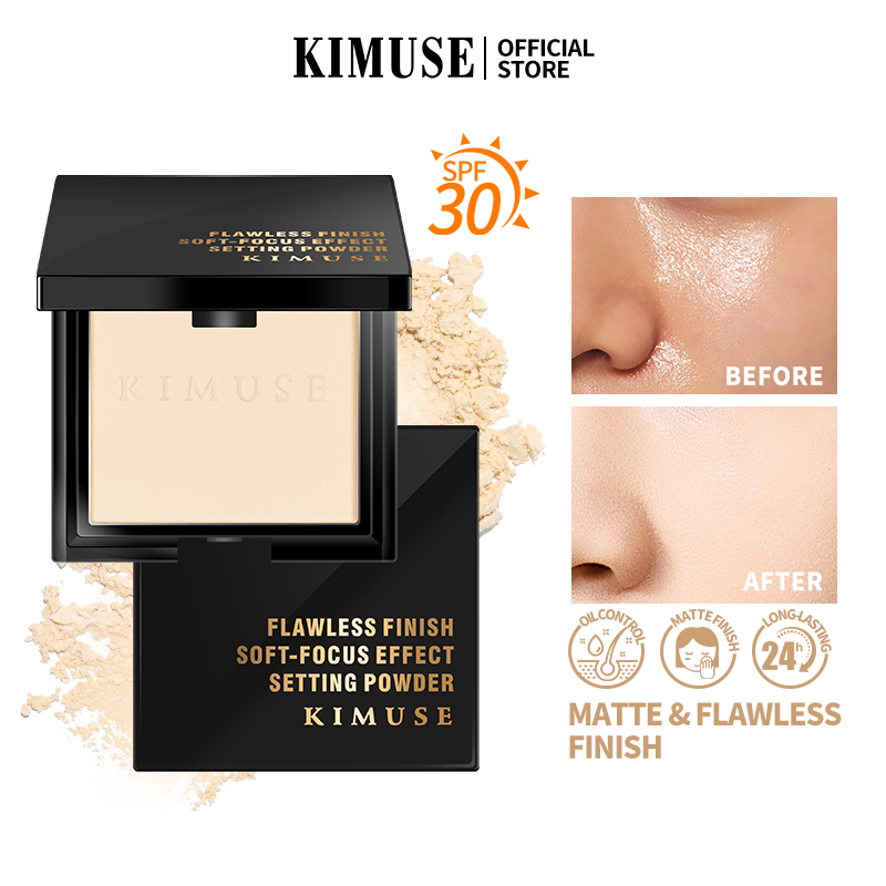 KIMUSE Oil Control Waterproof Flawless Matte Finish Powder With Mirror ...