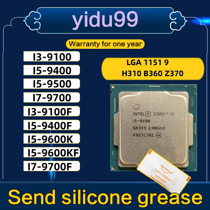 i3-9100 9100F i5-9400 9400F 9500 9600KF i7 9700 9700F bulk CPU | Shopee Philippines