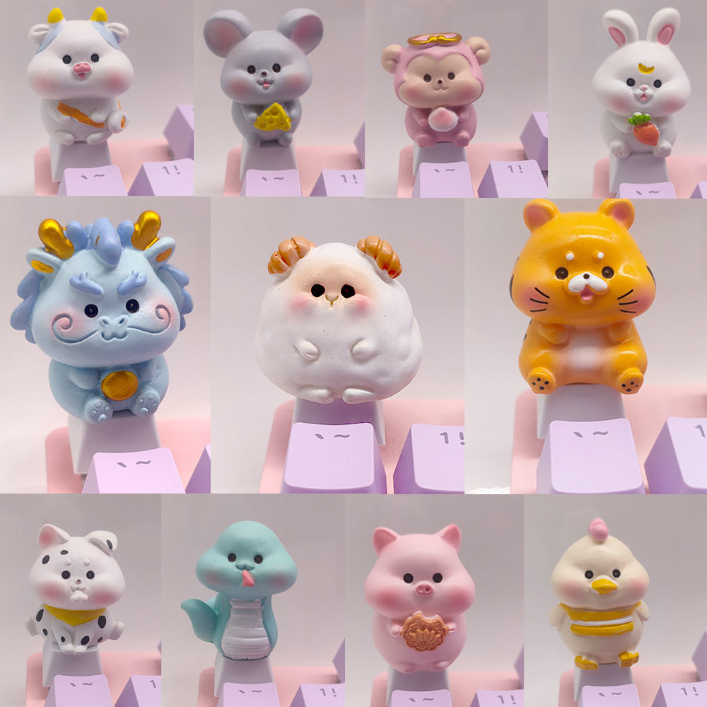 Cute Twelve Zodiac Zodiac Translucent Creativity Single Personality 3D ...