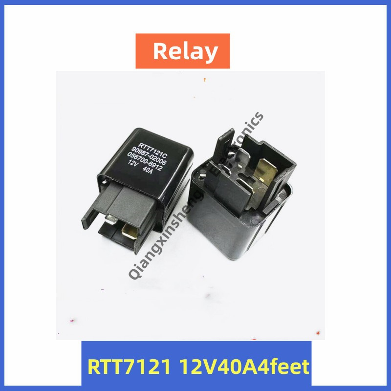 Mini Electronic Relay RTT7121 12V40A4 Pin Can Be Used in Locomotive ...