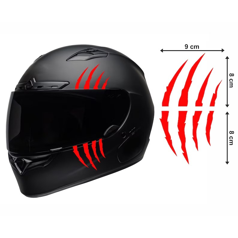 [P-A702] Helmet Sticker Motorcycle Scratch Sticker Scratch Decorative ...