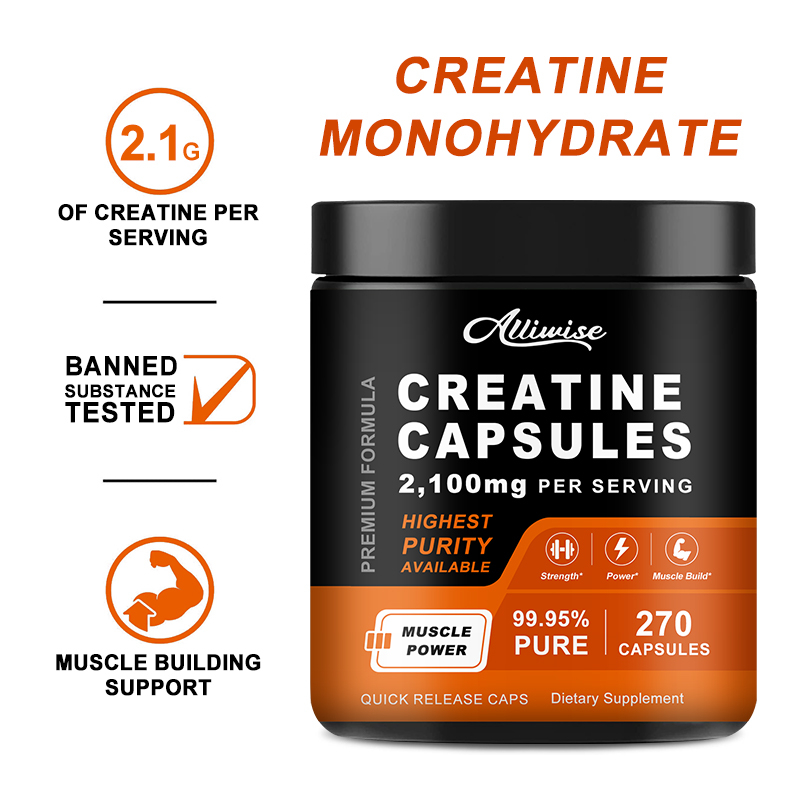 Alliwise Creatine Capsules /Creatine Monohydrate, Amino Acid Powder ...