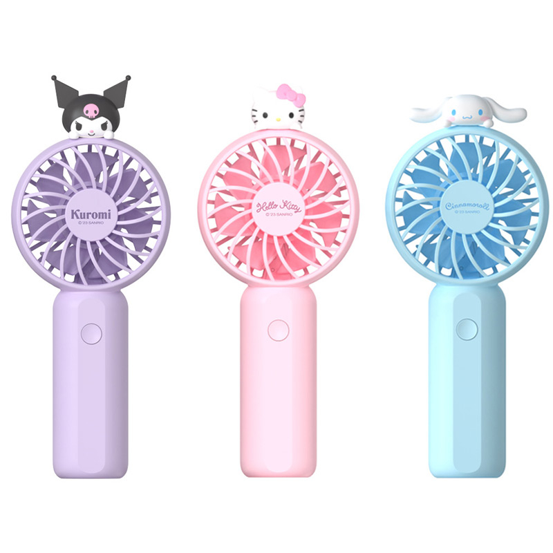 【Free Sticker】Emie Sanrio KF03 Mini Handheld Small Fan Kuromi ...