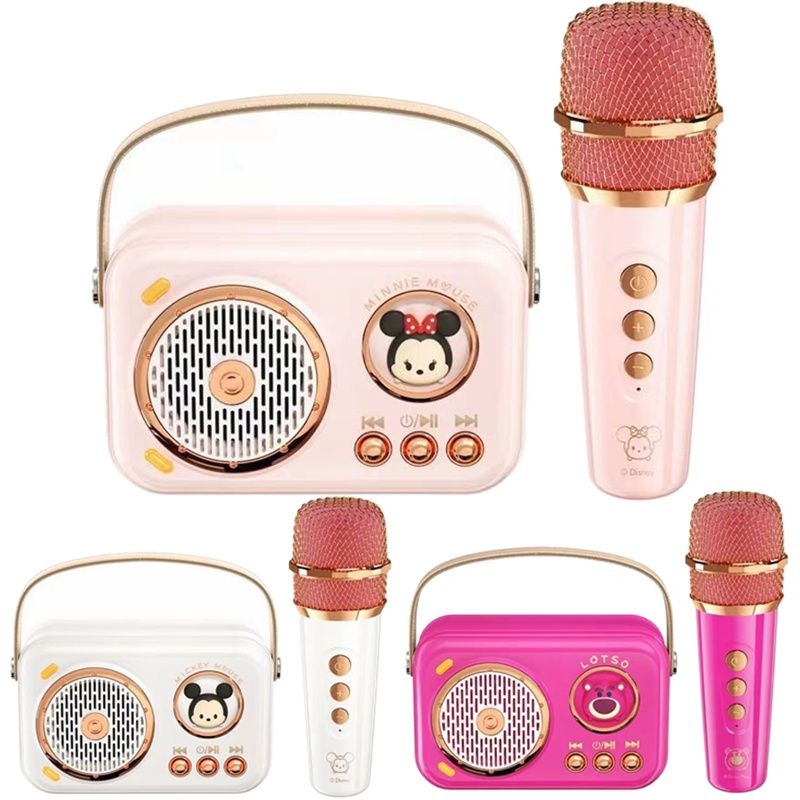 Disney LX-901 Mini Wireless Bluetooth Pink Portable Speakers Family KTV ...