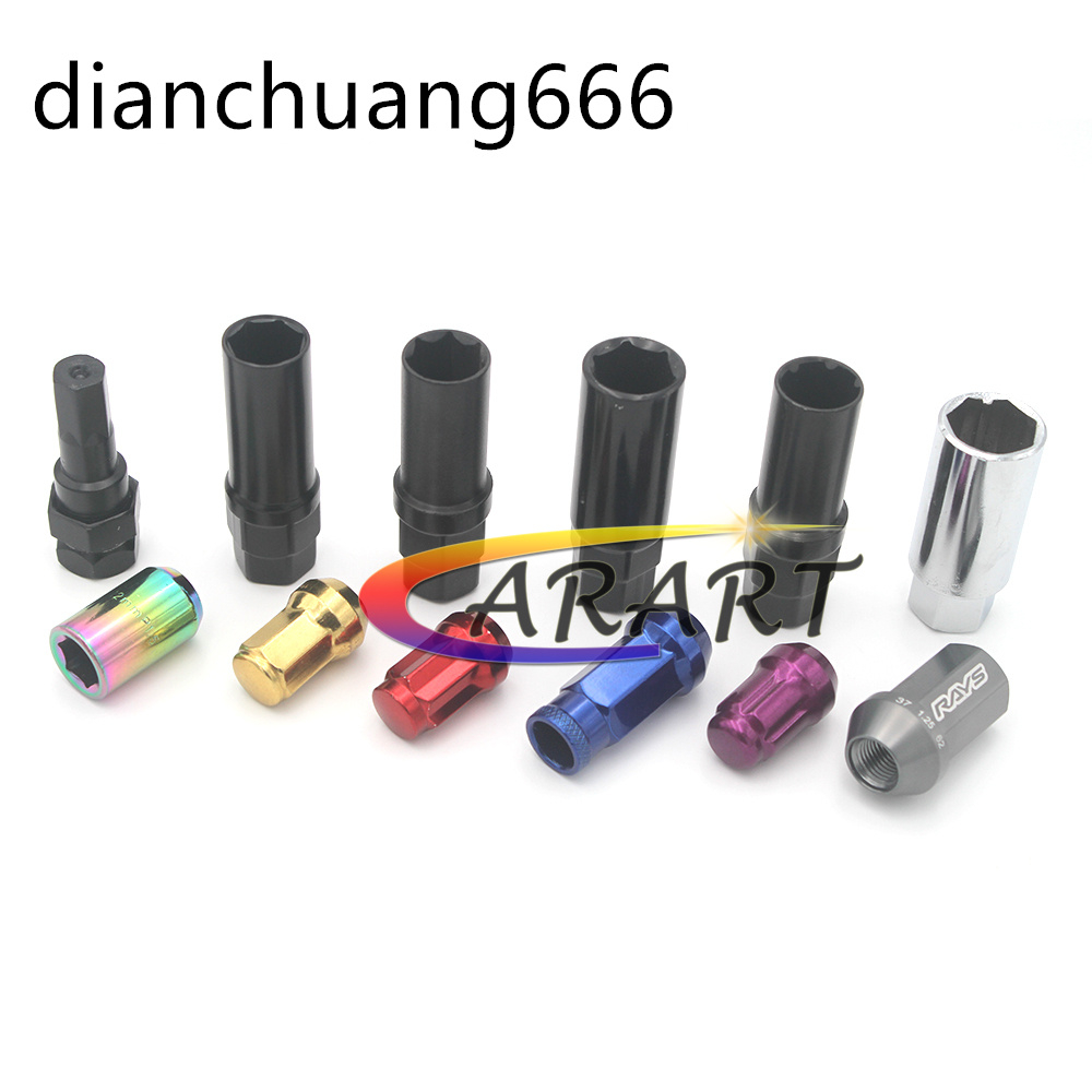 Hexagon 6/7 Point Wheel Lock Nut Impact Socket For 16.517/19MM adaptor ...