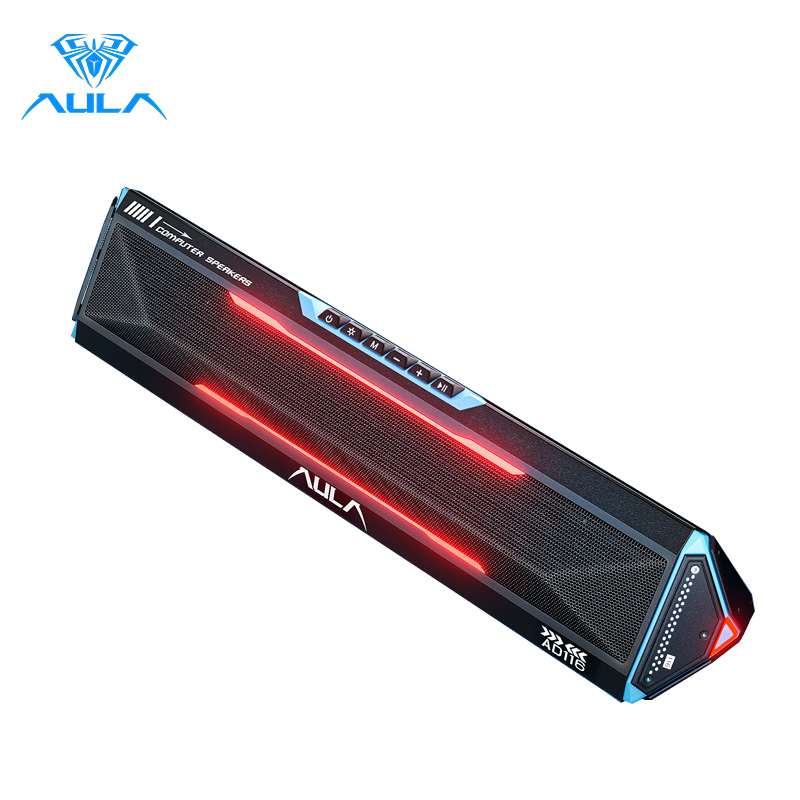 AULA AD116 Shocking Bass Audio Bluetooth/Wired Dual Loudspeakers Stereo ...