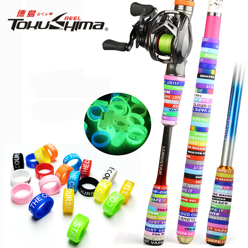 20Pcs Fishing Rod Ring Soft Silicone Anti-Slip Ring 13mm/20mm Multi ...