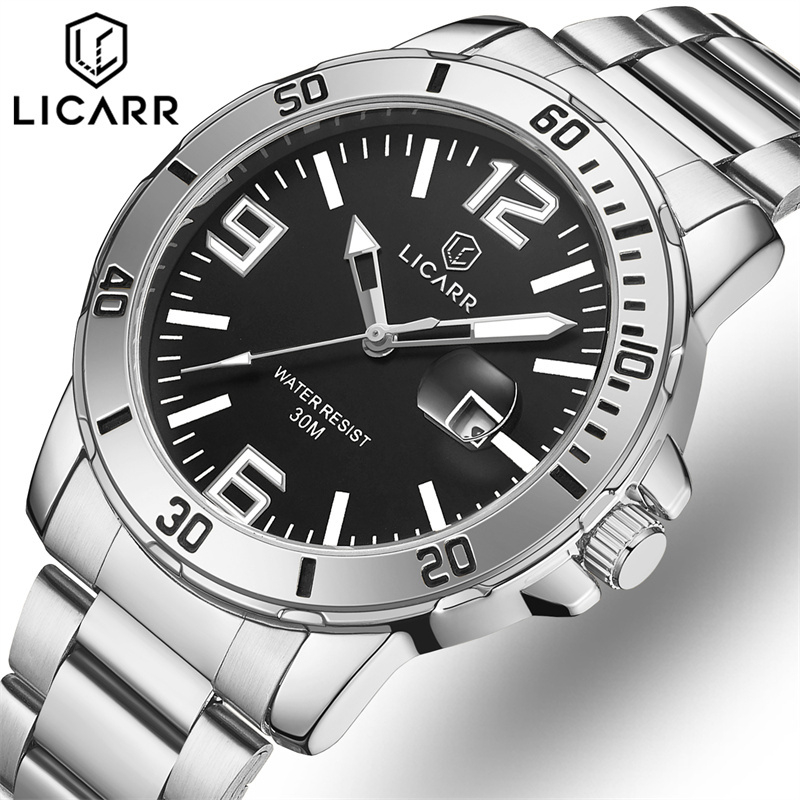 LICARR Fashion Men's Watches Top Brand Luxury Casual Quartz Business ...