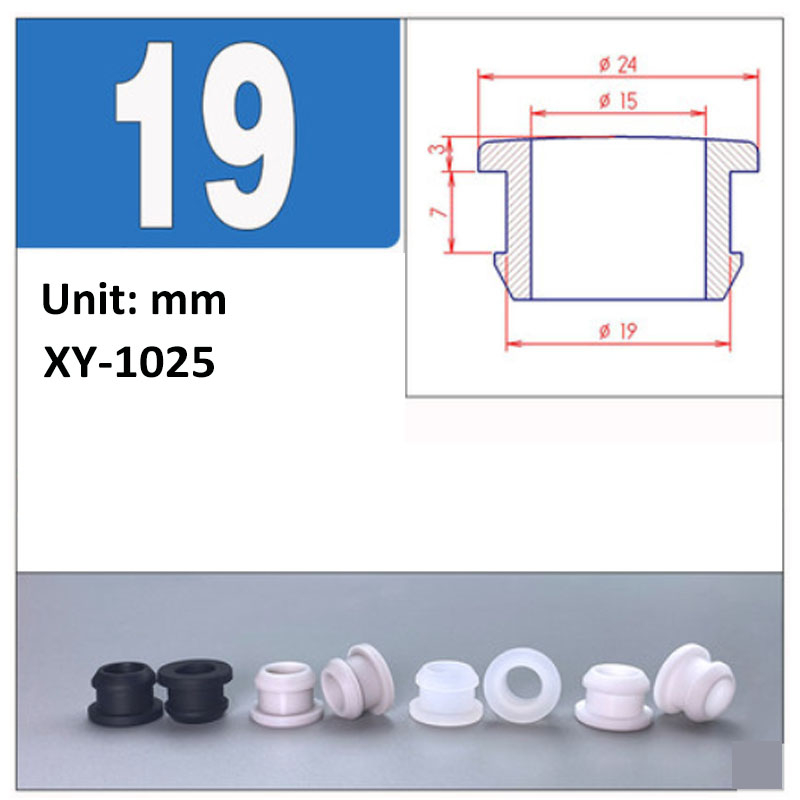 5Pcs Silicone Rubber Snap-on Wiring Grommets Blanking O-ring Gasket ...