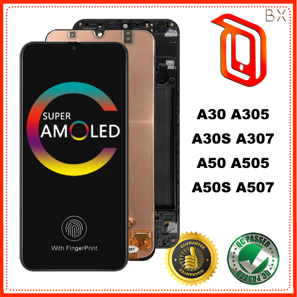 AMOLED Display Screen for Samsung Galaxy A30 A305 ,A30S A307 ,A50 A505 ,A50S A507 Touch Screen ...