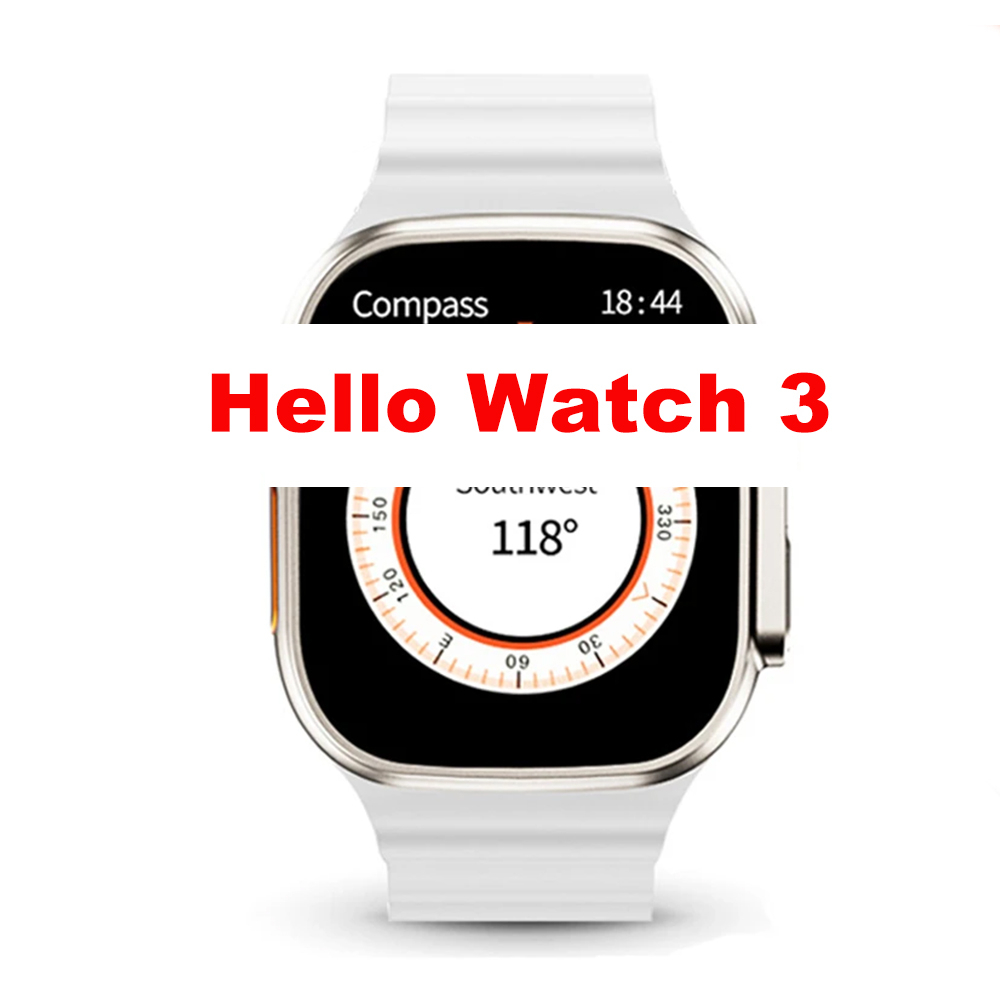 Hello Watch 3 Plus AMOLED Men Smart Watch H11 Ultra Upgraded Full ...