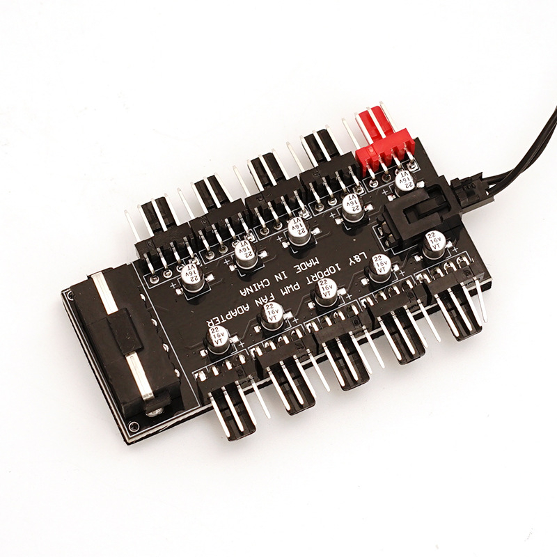 Computer Motherboard PWM Large 4PIN SATA Power Supply 4PIN PWM 10 Port ...