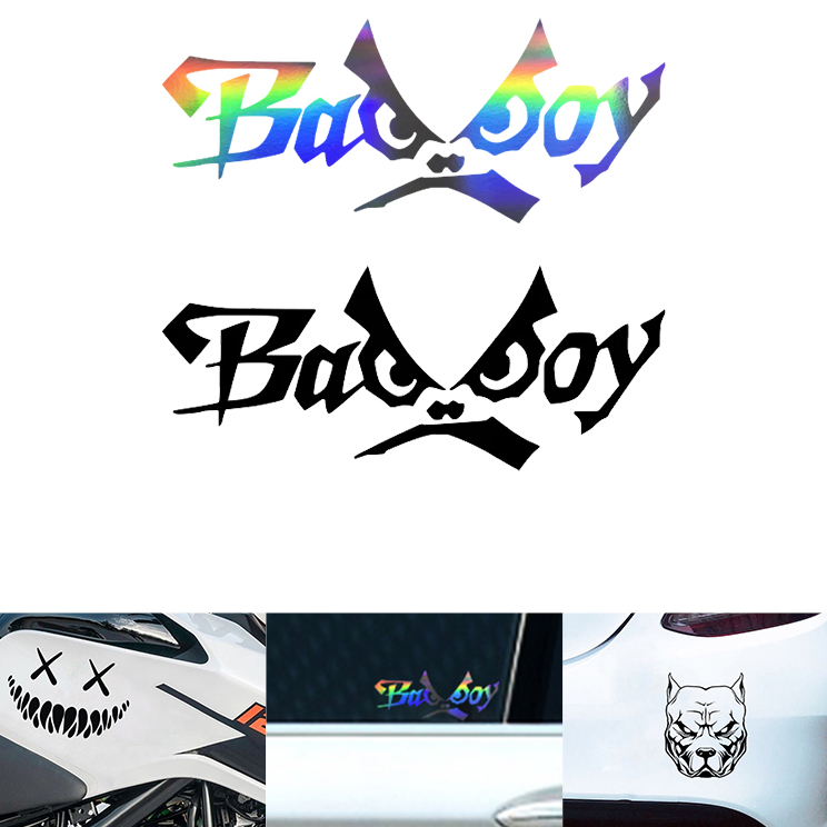 1pcs Badboy Face Funny Car Sticker Personalized Waterproof Decal For ...