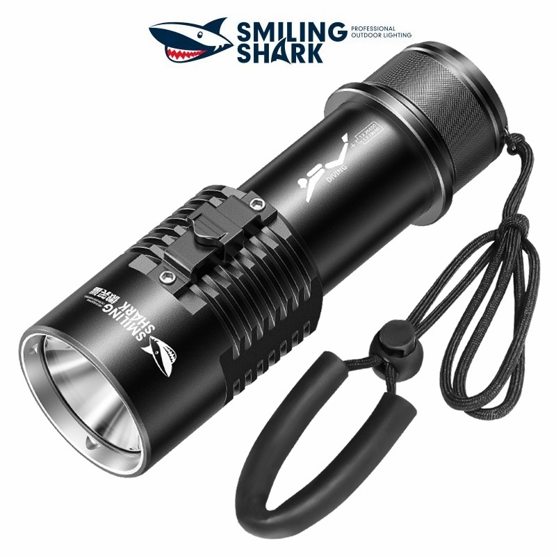 SMILINGSHARK Diving Flashlight IPX8 Waterproof Flash Light Led P70 50W ...