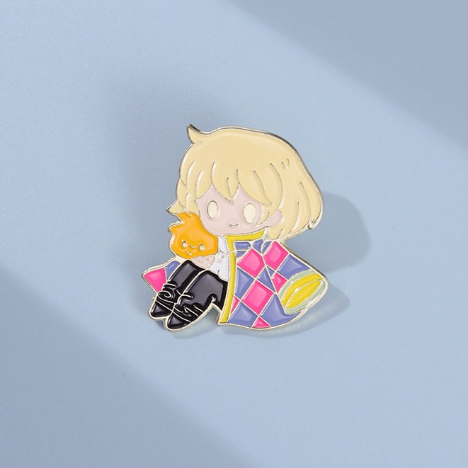 Cute Magician Howl Hard Enamel Pin Kawaii Brooch Howl's Moving Castles ...