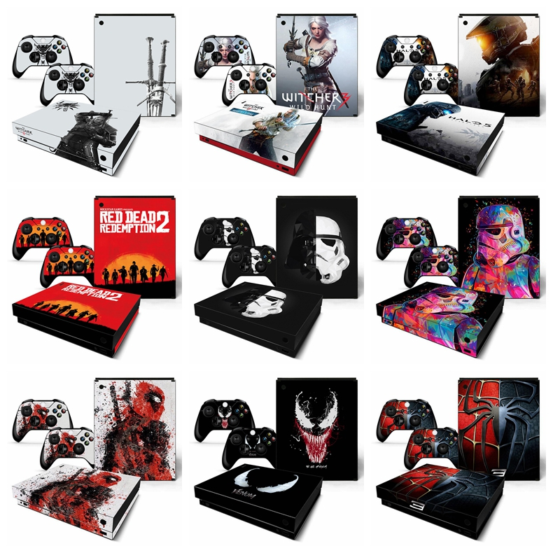 41 Colors Xbox One X Skins Wrap Sticker with Two Free Wireless ...