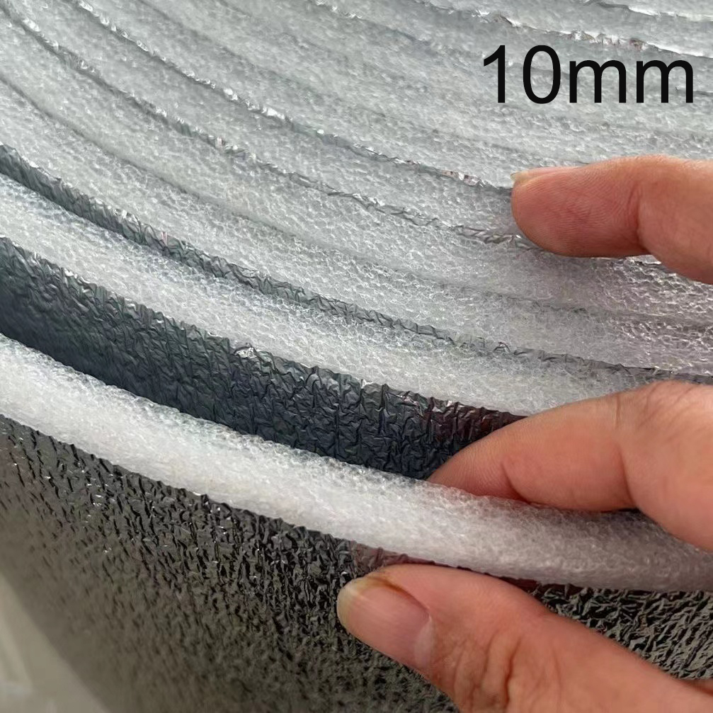 10mm Thick Aluminium Coated PE OPP Foam Sheet Roll, Sound Insulation ...