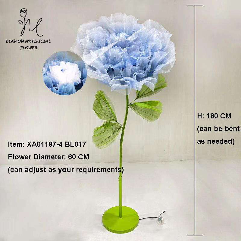 Mechanical Flower Automatic Opening and Closing Organza Flowers with ...