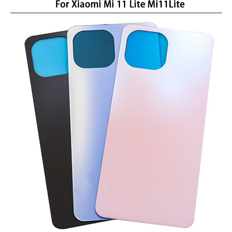 For Xiaomi Mi 11 Lite Battery Back Cover 3D Glass Panel For Xiaomi Mi11 ...