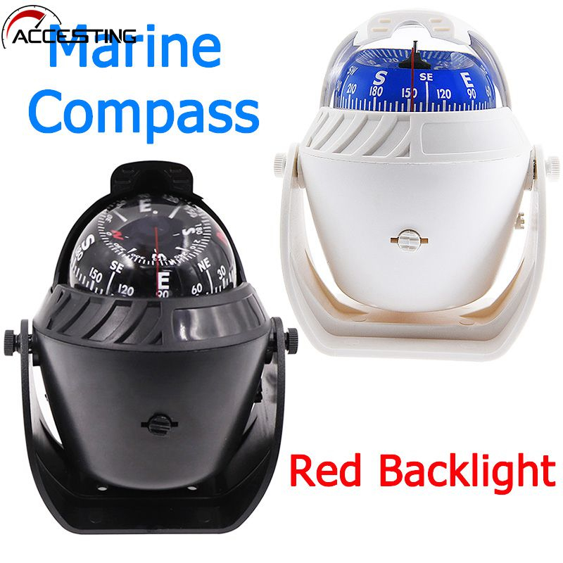 Waterproof IP 67 Sea Pivoting Marine Compass with Electronic LED Light ...