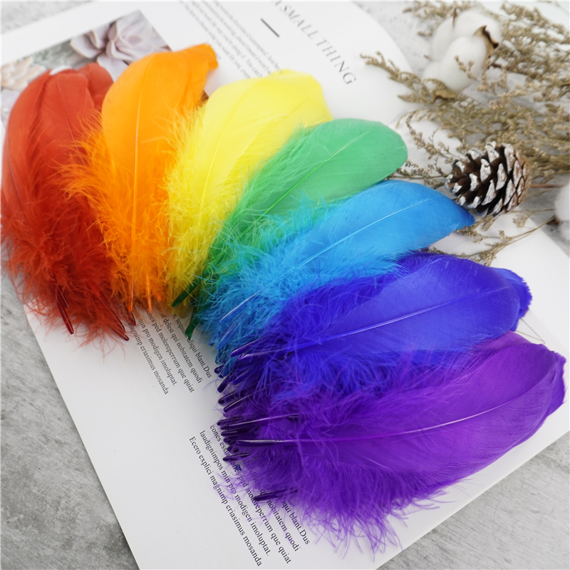 20Pcs Soft Goose Feather 13-18cm Natural Swan Plume for DIY Jewelry ...