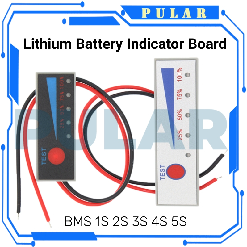 1S 2S 3S 4S 5S 4.2V-21V Lithium Battery Li-po Li-ion Capacity Indicator ...