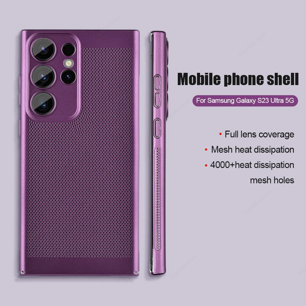 Heat Dissipation Cool Case For Samsung Galaxy A52 S23 S22 S21 5G Ultra Plus S20 FE Note 20 Ultra ...