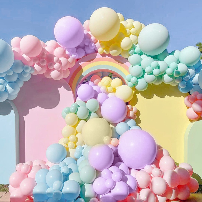 Maca Soft Balloon Garland Arch Kit Wedding Anniversary Colorful ...