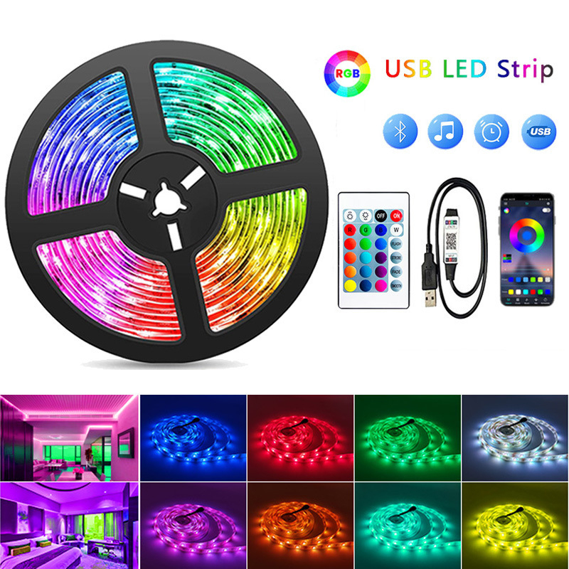 100% USB LED Strip Light Music Sync TV Backlight RGB Home/PC/Computer ...