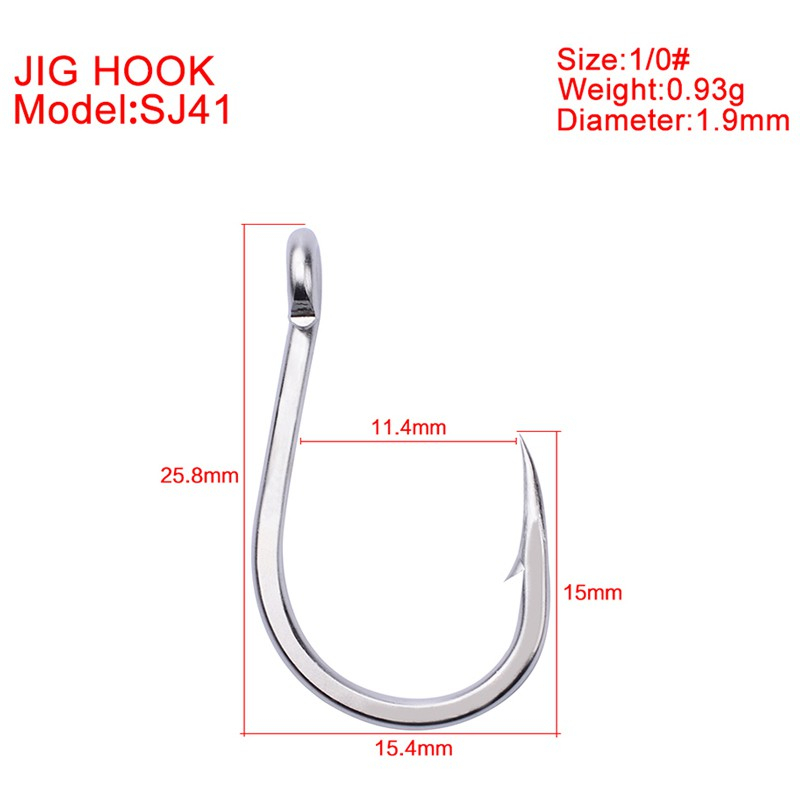 PRO BEROS Sea fishing stainless steel hook with barb anchor hook ...