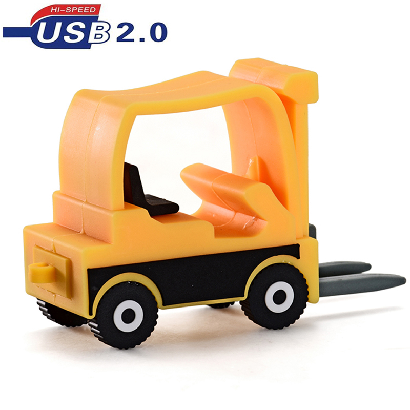 Cute cartoon hercules forklift style usb 4GB 8GB 16GB 32GB 64GB flash ...