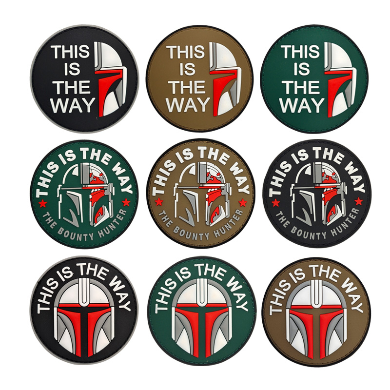The Mandalorian PVC Soft Rubber This Is The Way Tactical Morale Badge Velcro With Hook Patch ...