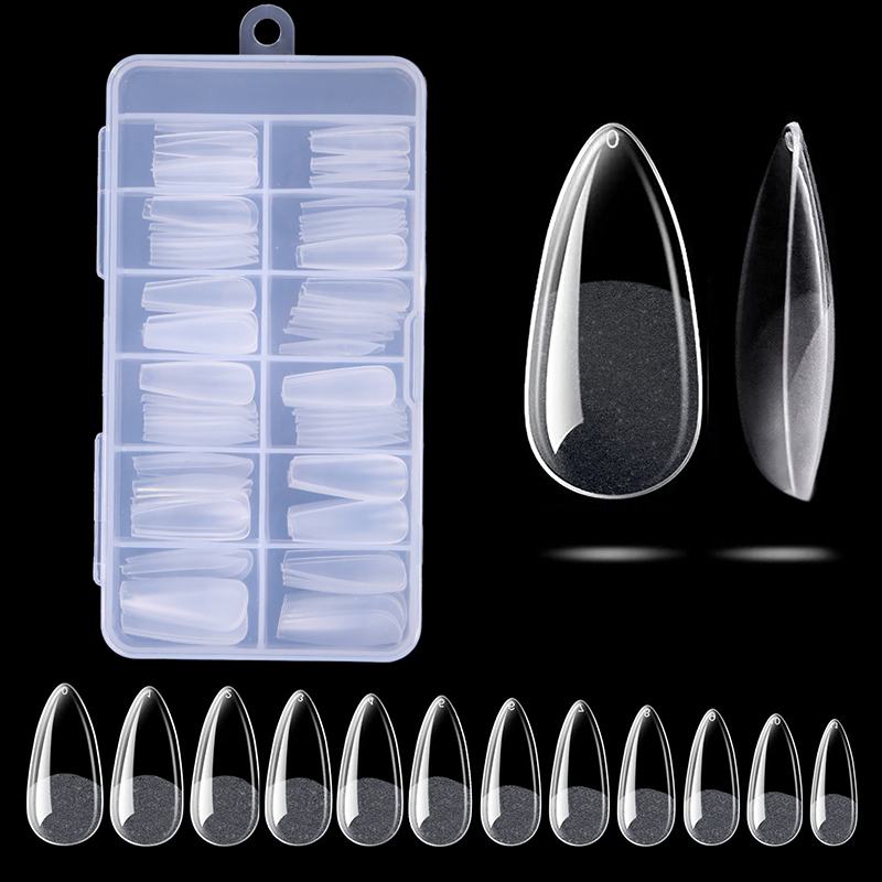 Born Pretty 120pcs Full Cover Press On Nail Tips Stiletto Almond Square