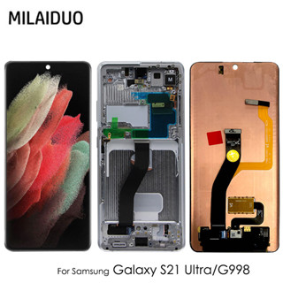 AMOLED Display For Samsung Galaxy S21 Ultra LCD Display With Frame 6.8 ...