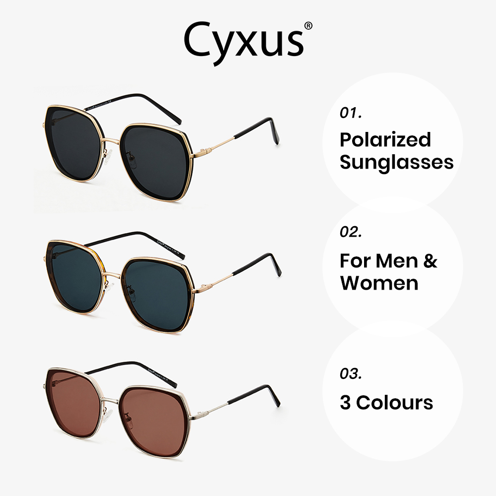 Cyxus Fashion Sunglasses Polarized Women Eyeglasses With Retro Style ...