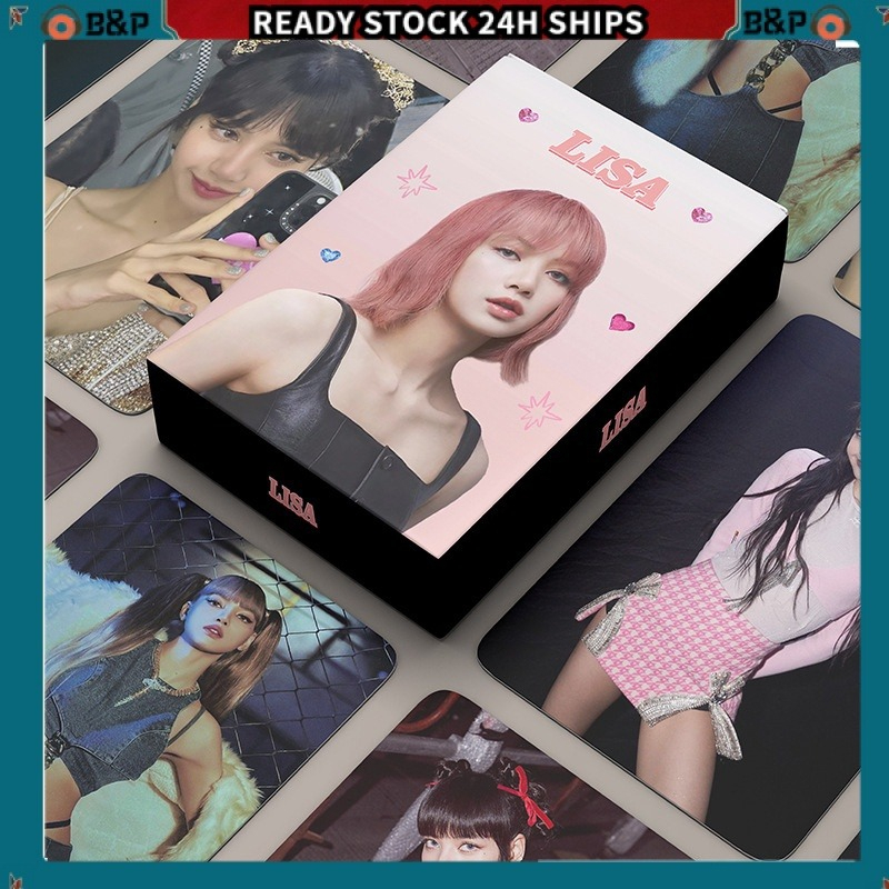 55pcs/box BLACKPINK LISA Photocards LOMO Card Postcard Collection Card ...